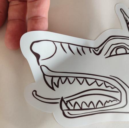 Sticker mare draco decupat – Atelierul de istorie